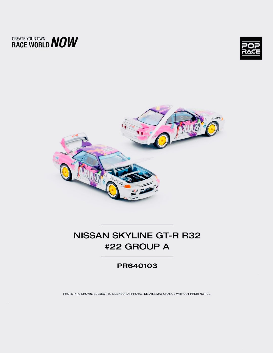 Pop Race Factory Sealed Nissan Skyline GT-R R32 #22 Axia Group A #103 ...