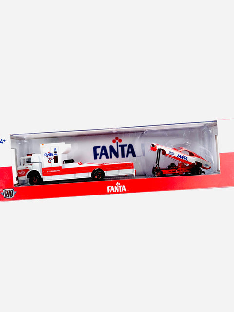 M2 Machines Auto Haulers Fanta Strawberry 1970 Ford C-950 & 1969 Ford ...