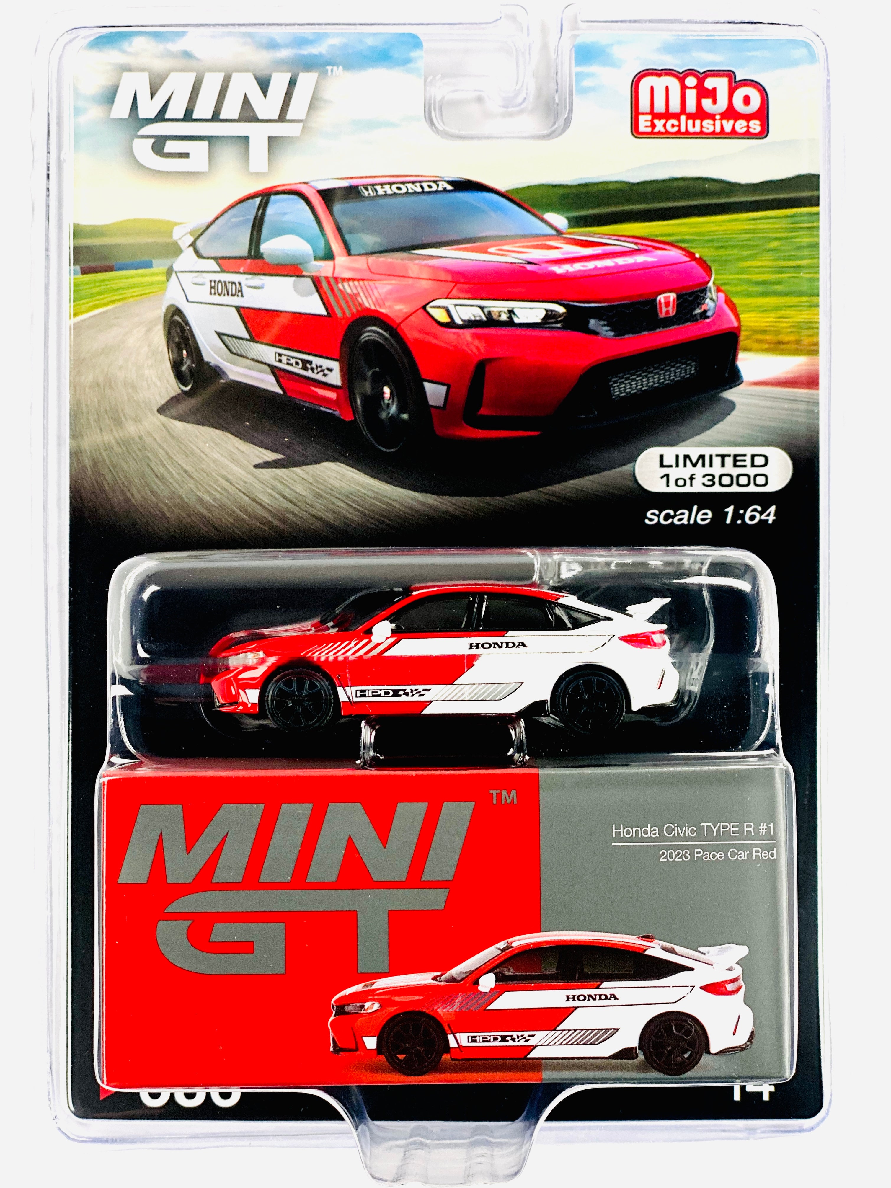 Mini GT Mijo Exclusive 2023 Honda Civic Type-R Pace Car Red White #686 ...