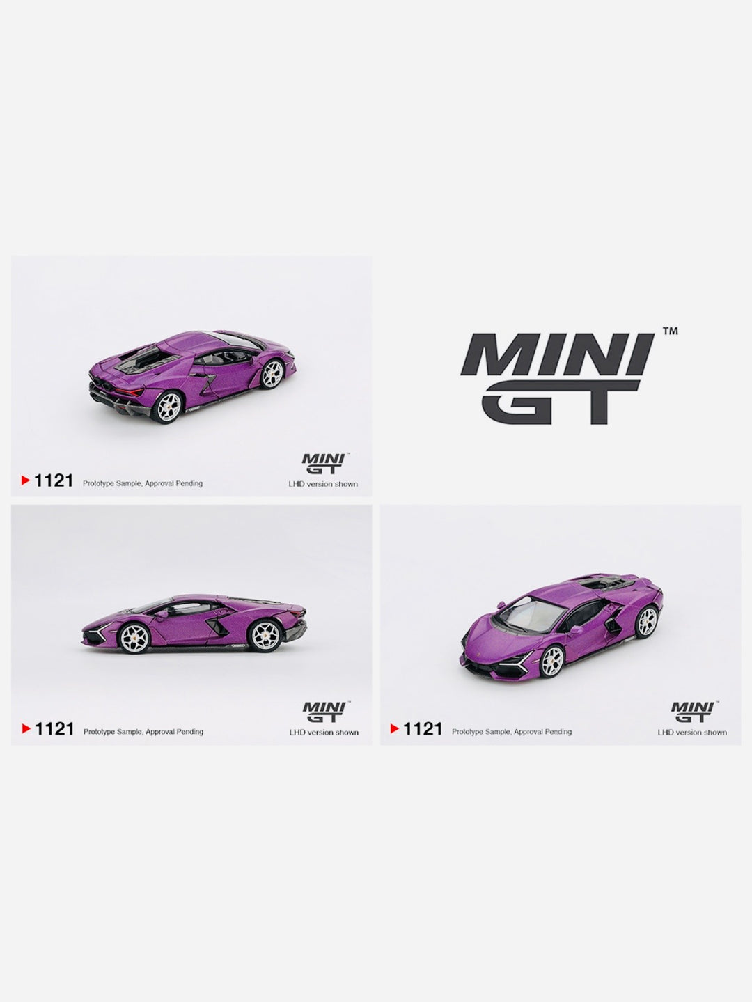 Mini GT Mijo Exclusive Lamborghini Revuelto Viola 30th Matte Purple #1 ...