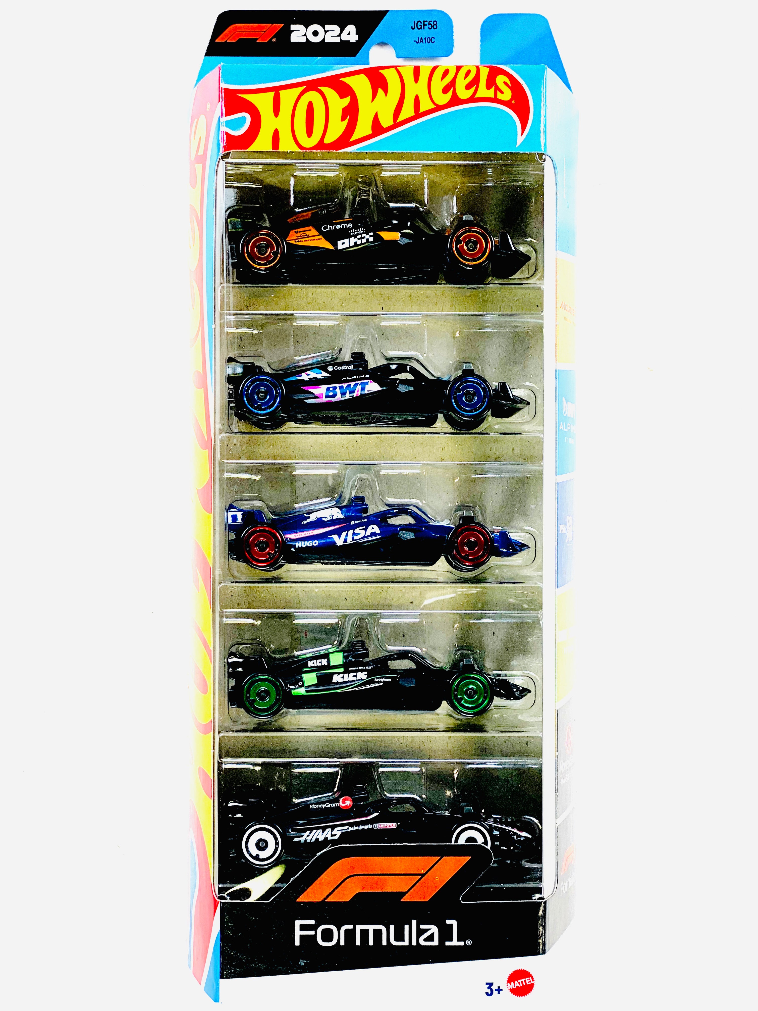 Hot Wheels Race Team 5-Pack Formula 1 F1 Racing – Jcardiecast