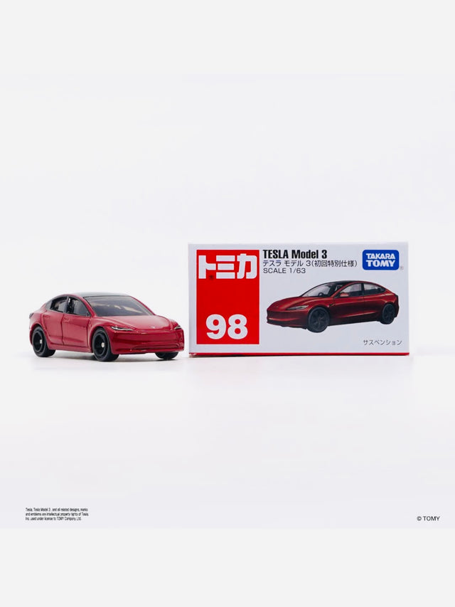 Tomica Factory Sealed Tesla Model 3 Red #98 – Jcardiecast