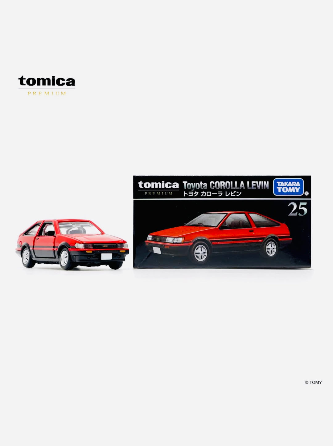 Tomica Factory Sealed Toyota Corolla Levin Red #25 – Jcardiecast