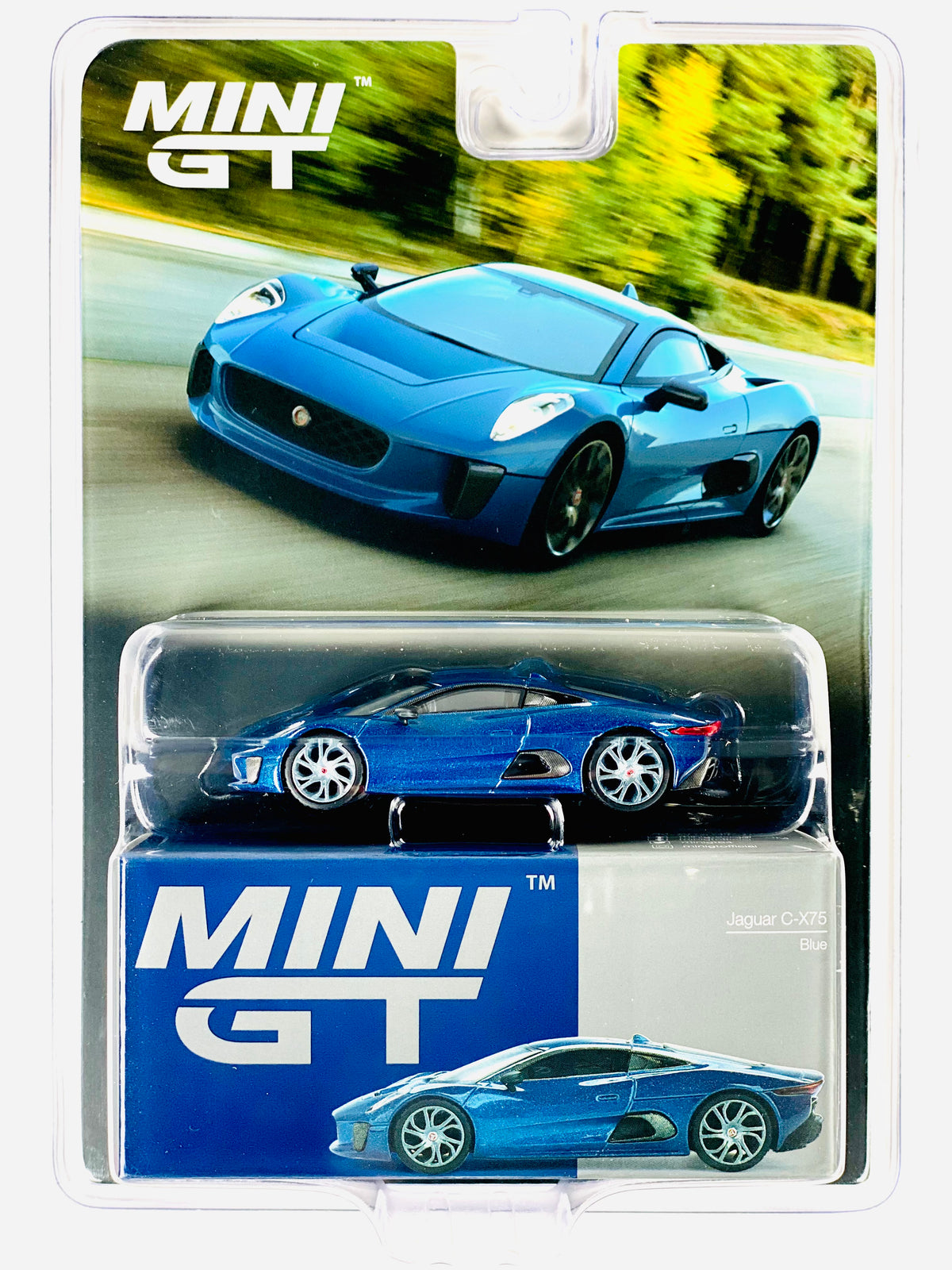Mini GT Mijo Exclusive Jaguar C-X75 Blue #884 – Jcardiecast